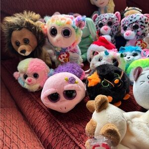 Ty | Toys | Ty Plush Toy Assortment With Pink Black And Brown | Poshmark